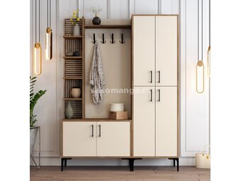 HANAH HOME Cipelarnik sa čivilukom Viyana DA Walnut Cream