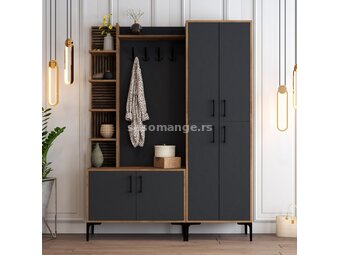 HANAH HOME Cipelarnik sa čivilukom Viyana DA Walnut Anthracite