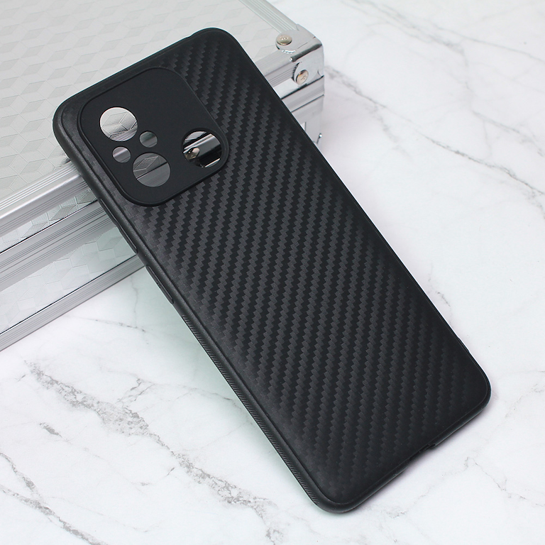 Futrola Carbon fiber za Xiaomi Redmi 12C crna