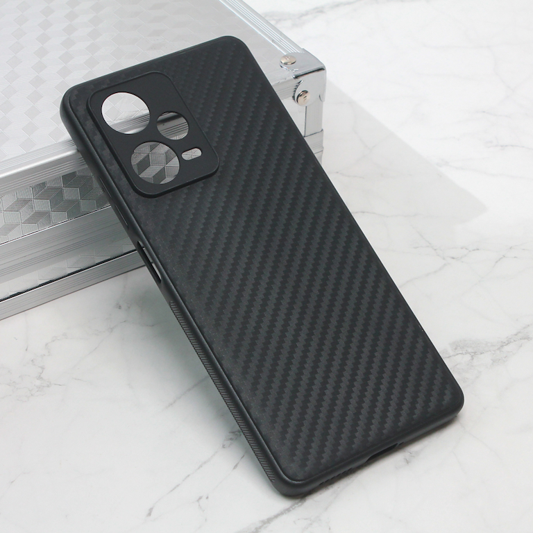 Futrola Carbon fiber za Xiaomi Redmi Note 12 Pro Plus (EU) crna