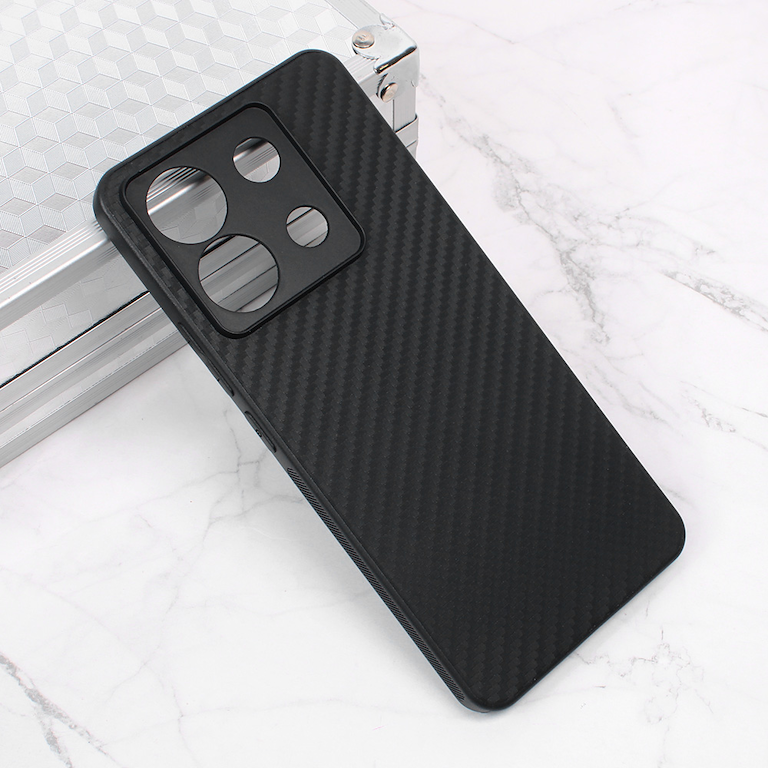 Futrola Carbon fiber za Xiaomi Redmi Note 13 Pro 5G (EU) crna