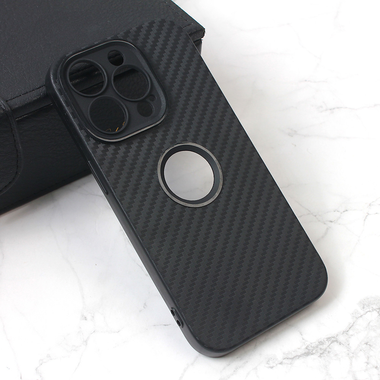 Futrola Carbon Stripe za iPhone 14 Pro crna