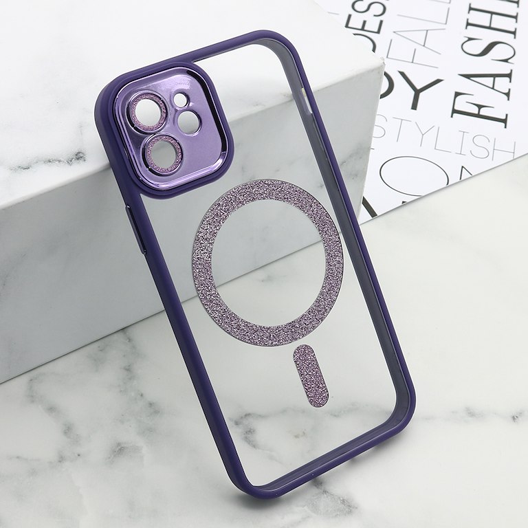 Futrola DIAMOND MagSafe za iPhone 12 ljubicasta (MS)
