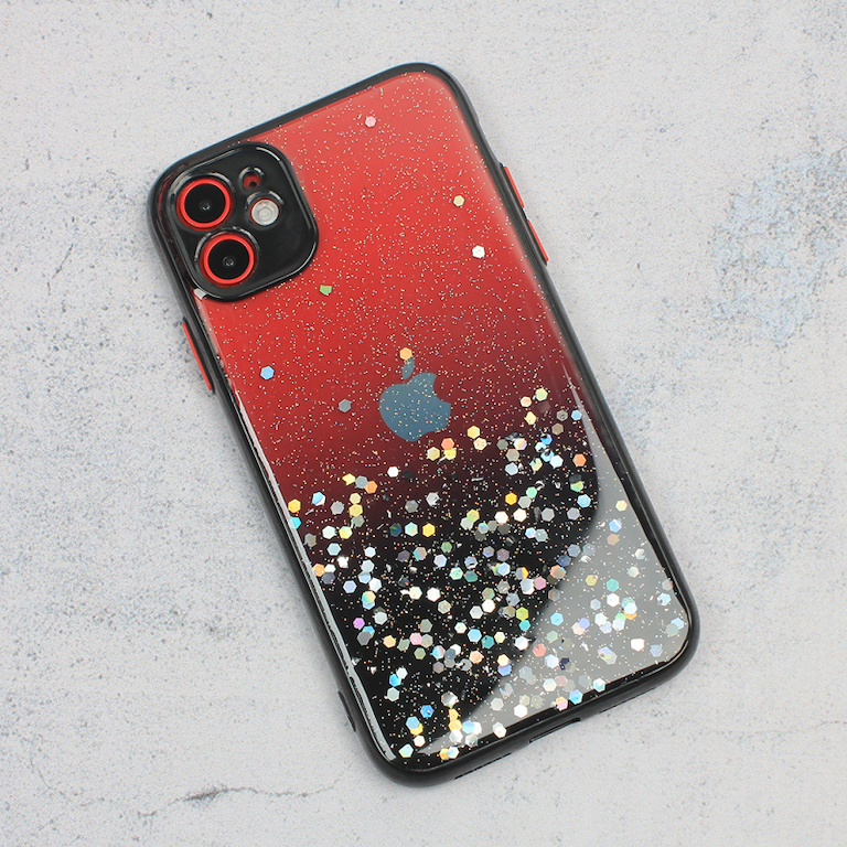 Futrola Frame Glitter za iPhone 11 6.1 crna