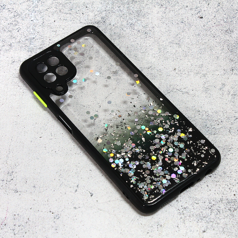 Futrola Frame Glitter za Samsung A225 Galaxy A22 crna