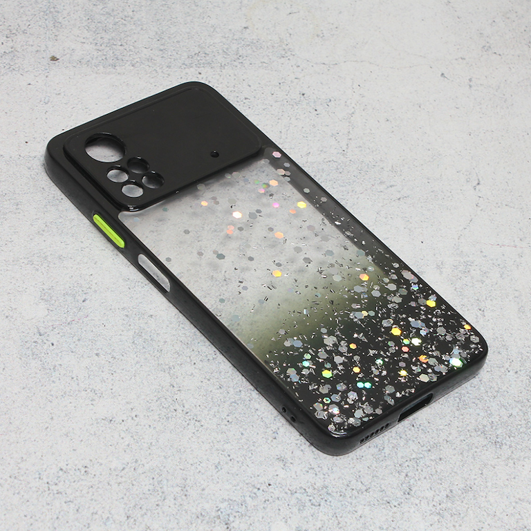 Futrola Frame Glitter za Xiaomi Poco X4 Pro 5G crna