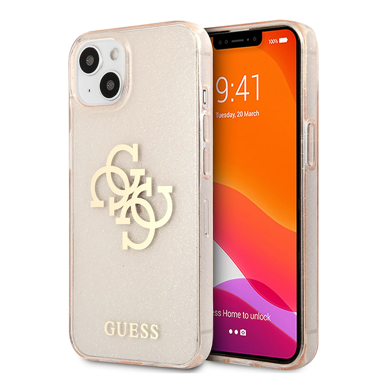 Futrola Guess Hc Glitter Big za iPhone 13 zlatna ( GUHCP13MPCUGL4GGO)