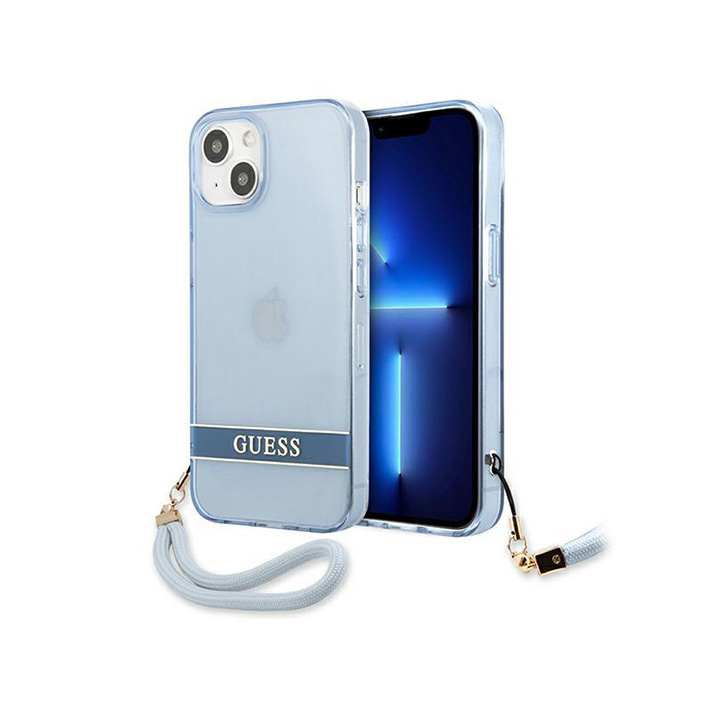 Futrola Guess Hc PC/TPU Translucent za iPhone 13 Mini plava(GUHCP13SHTSGSB)