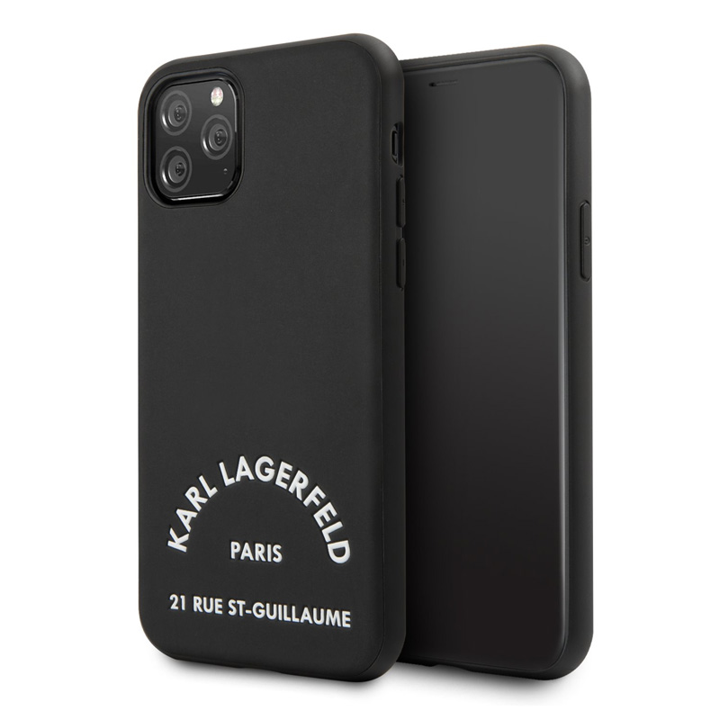 Futrola Karl Lagerfeld PU Leather ST Guillame za iPhone 11 Pro Max 6.5 crna (KLHCN65NYBK)