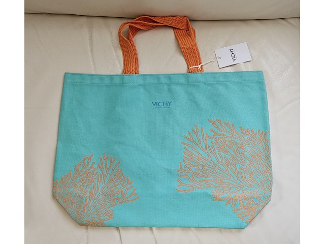 Vichy coral tote torba / ceger, nova sa etiketom