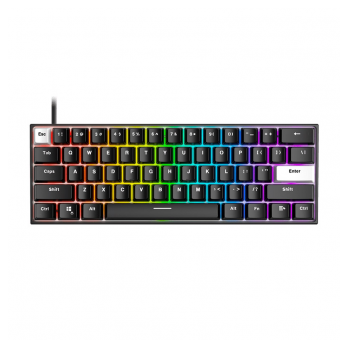 Tastatura mehanicka Gaming Fantech MK857 RGB Maxfit61 FROST crna (blue switch)