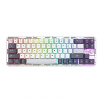 Tastatura Mehanicka Gaming Fantech MK911 RGB Vibe Maxfit 70 Epic Greyscale Wireless (Yellow switch)