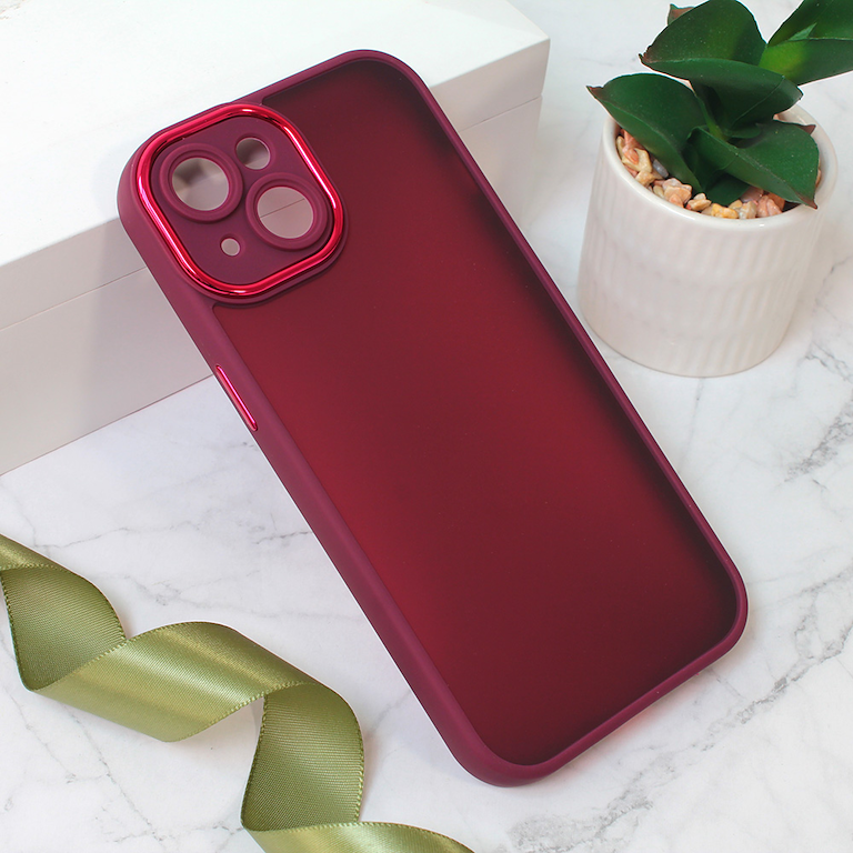 Futrola Shining Camera za iPhone 15 6.1 crvena
