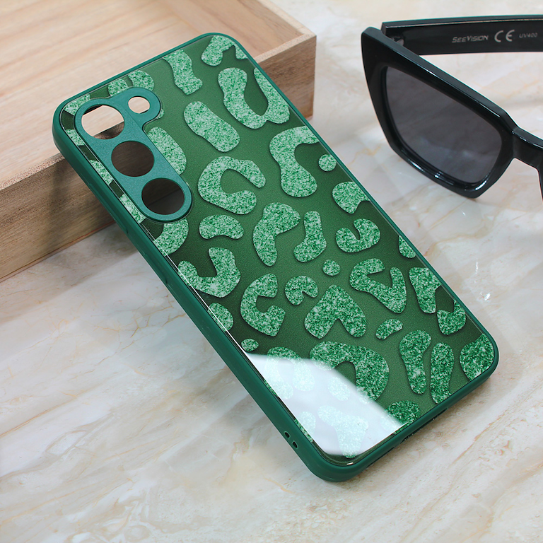 Futrola Shiny glass za Samsung S911B Galaxy S23 zelena