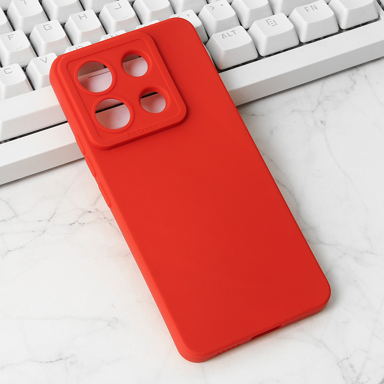 Futrola Silikon Pro Camera za Xiaomi Redmi Note 13 Pro 5G (EU) crvena