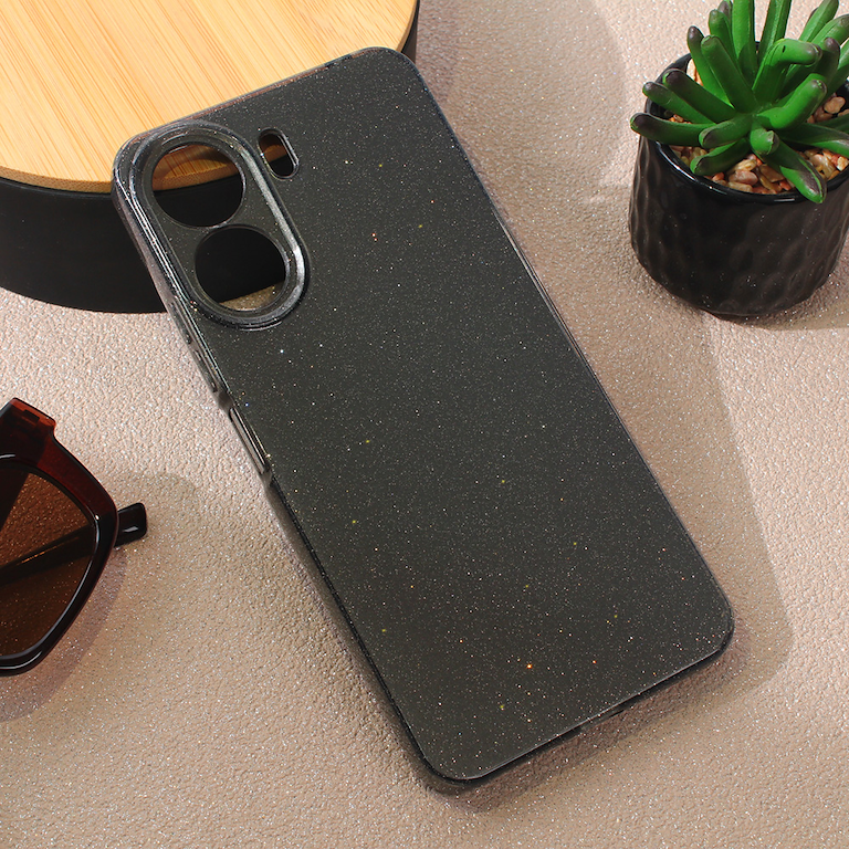 Futrola Sparkle Dust za Xiaomi Redmi 13C srebrna