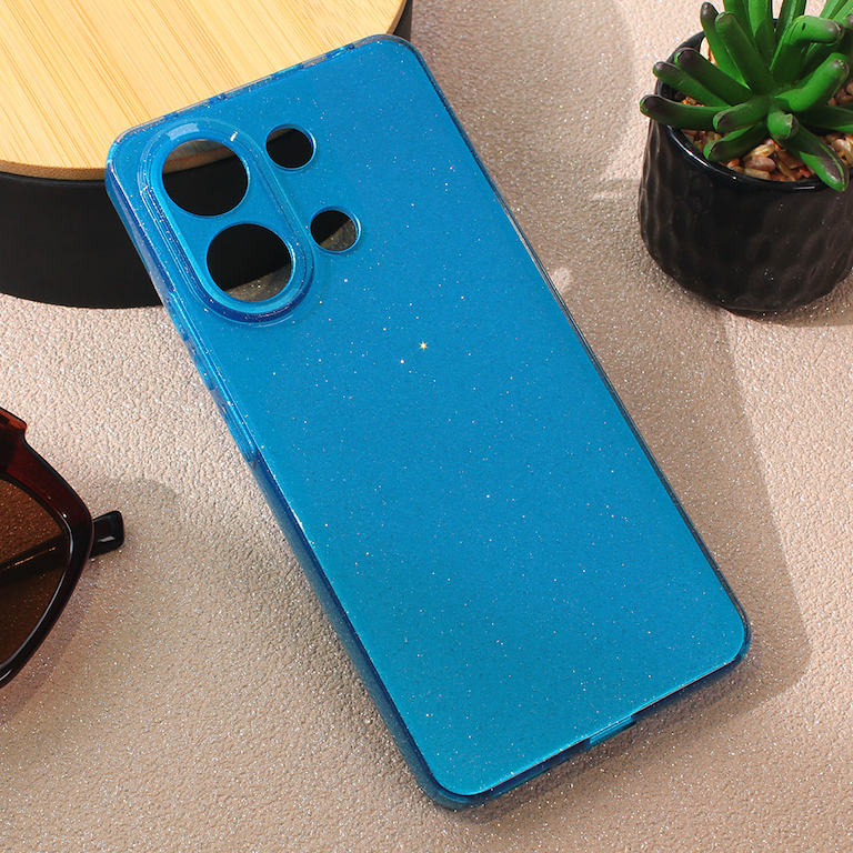 Futrola Sparkle Dust za Xiaomi Redmi Note 13 4G svetlo plava