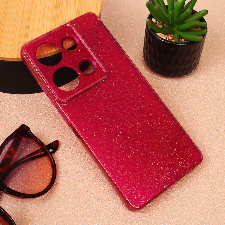 Futrola Sparkle Dust za Xiaomi Redmi Note 13 Pro 4G bordo