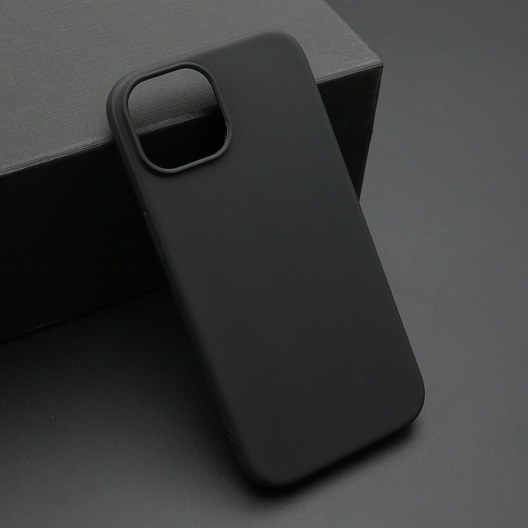 Futrola ultra tanki KOLOR za iPhone 15 crna (MS)