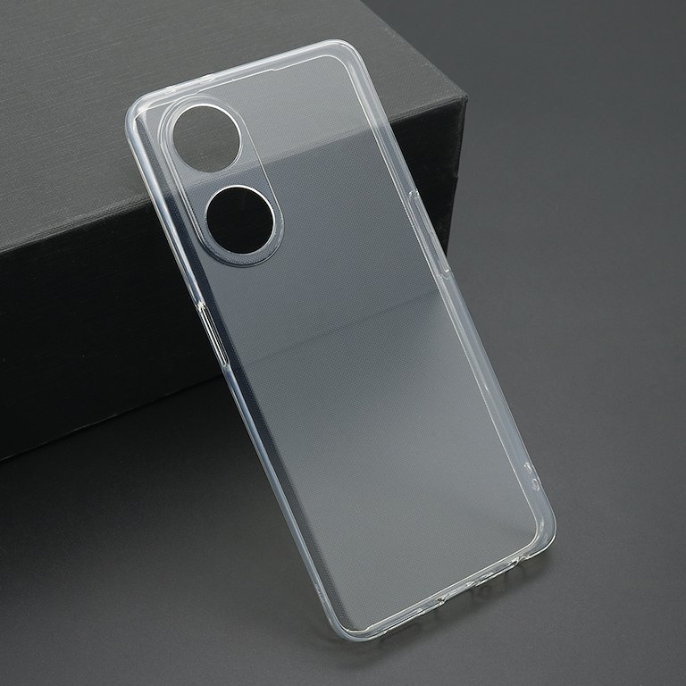 Futrola ultra tanki PROTECT silikon za OPPO A98 providna (bela) (MS)