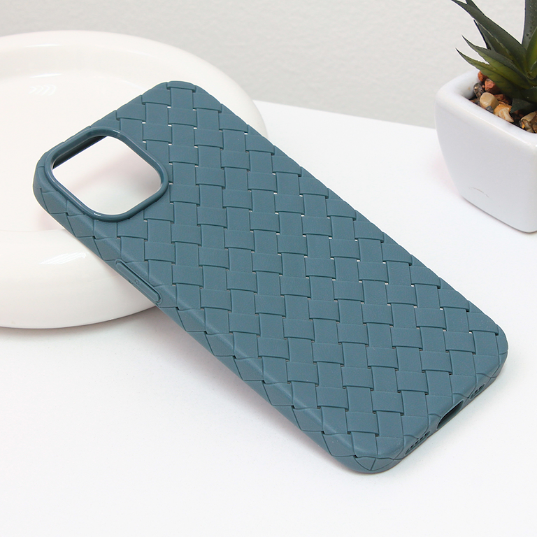 Futrola Weave case za iPhone 13 svetlo zelena