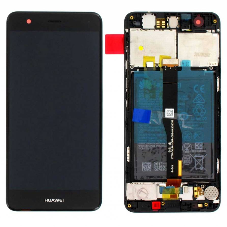 LCD Displej / ekran za Huawei Nova (CAN-L01) + touchscreen + baterija + frame Black Service Pack ORG/02351CKD