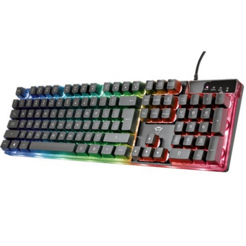 Tastatura TRUST GXT 835 AZOR žična/RGB/gaming/crna