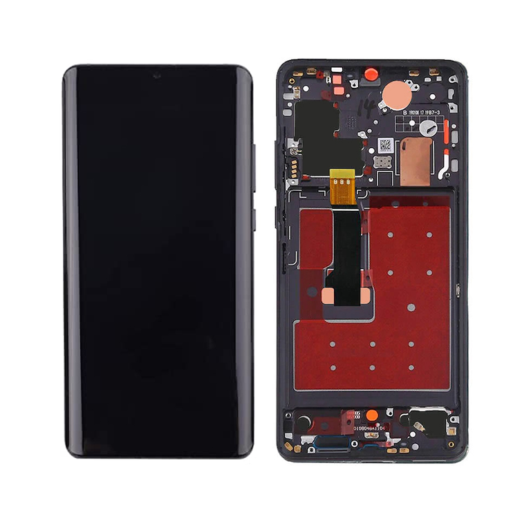 LCD Displej / ekran za Huawei P30 PRO+touch screen crni+frame Black CHO