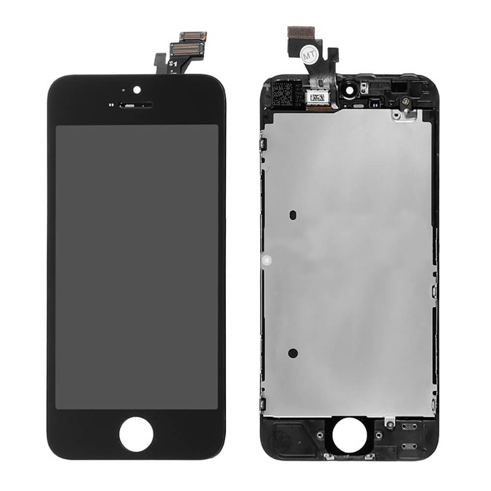 LCD Displej / ekran za iPhone 5 sa touchscreen crni OEM foxconn/staklo CHA