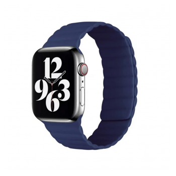 Silikonska narukvica za Apple Watch sa magnetom plava 38/ 40/ 41 mm