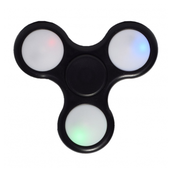 Fidget Spinner LED light crni