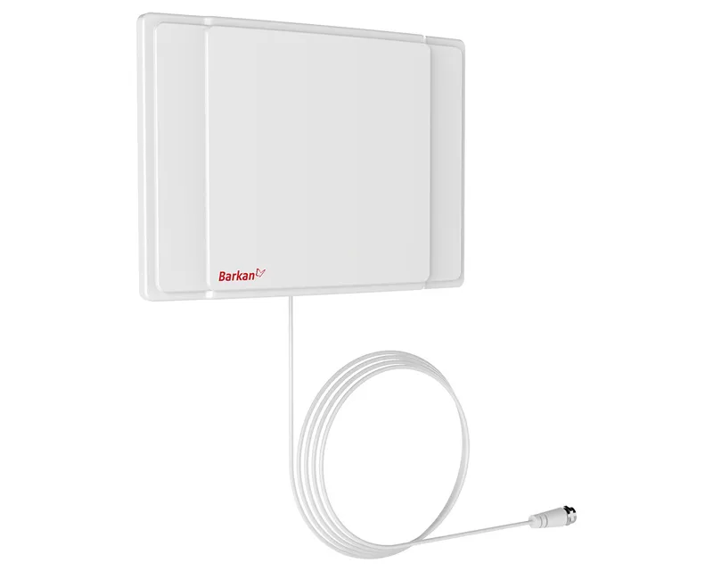 BARKAN AF40P.W Indoor HDTV Flat TV Antenna 65 km