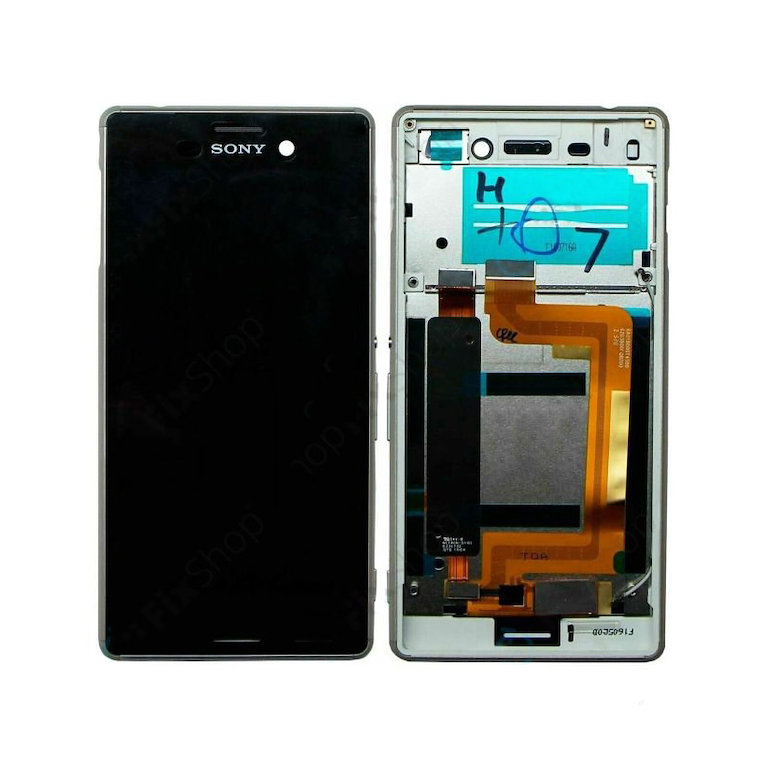 LCD Displej / ekran za Sony Xperia M4 Aqua/E2303+touch screen crni+frame zlatni SPO SH