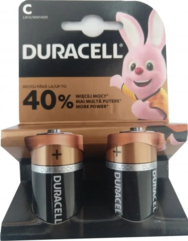 DURACELL Duracell Tip C 1.5V LR14 MN1400, PAK2 CK, ALKALNE baterije