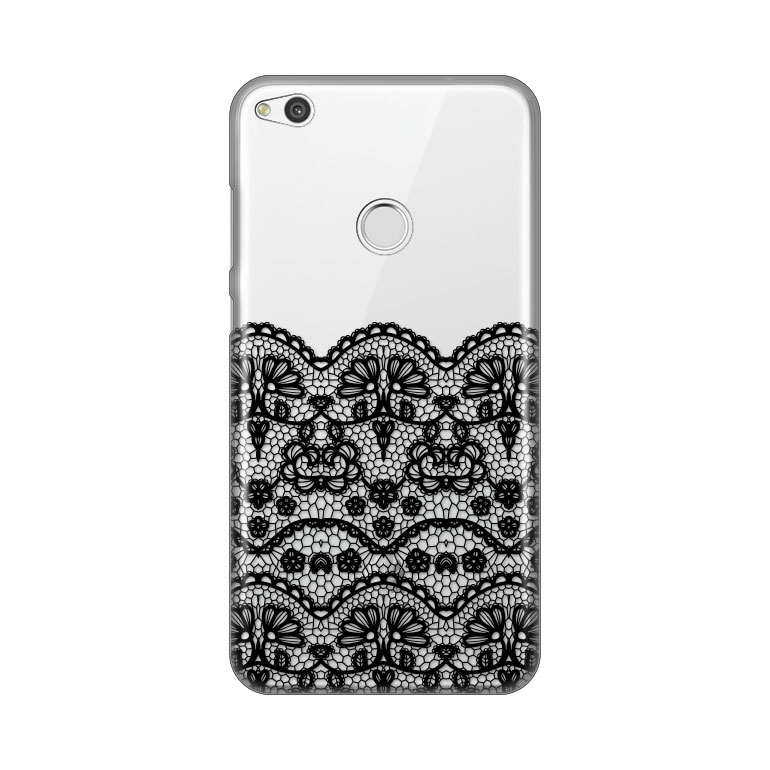 Silikonska futrola print Skin Za Huawei Honor 8 Lite/P8 Lite (2017)/P9 Lite (2017) Black Lace