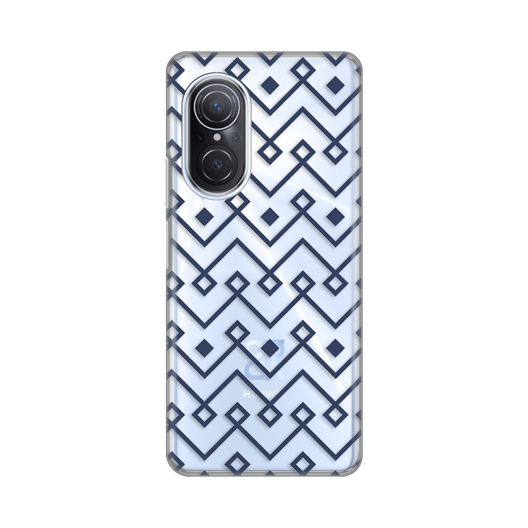 Silikonska futrola print Skin za Huawei Nova 9 SE Blue cubes