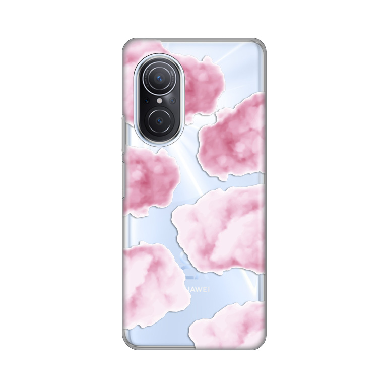 Silikonska futrola print Skin za Huawei Nova 9 SE Pink Clouds