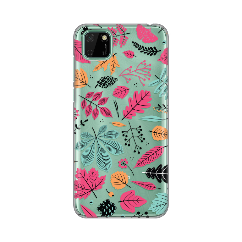 Silikonska futrola print Skin za Huawei Y5p/Honor 9S Colorful Leaves