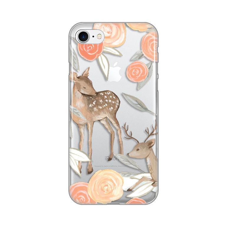 Silikonska futrola print Skin za iPhone 7/8/SE (2020)/SE (2022) Flower Deer