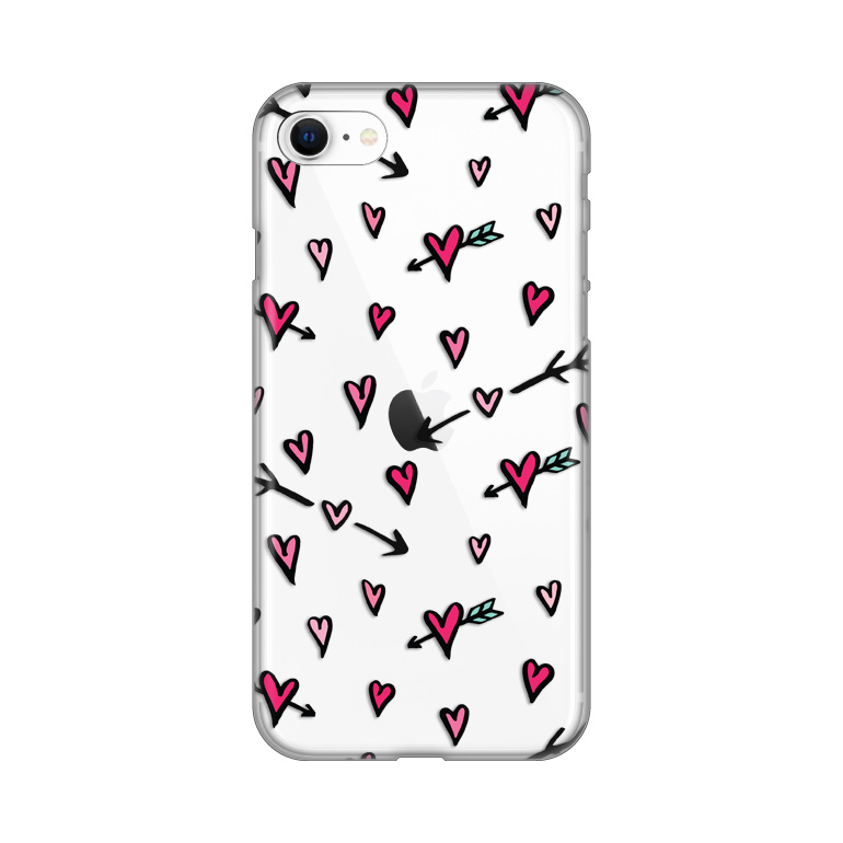 Silikonska futrola print Skin za iPhone 7/8/SE (2020)/SE (2022) Heart Pattern