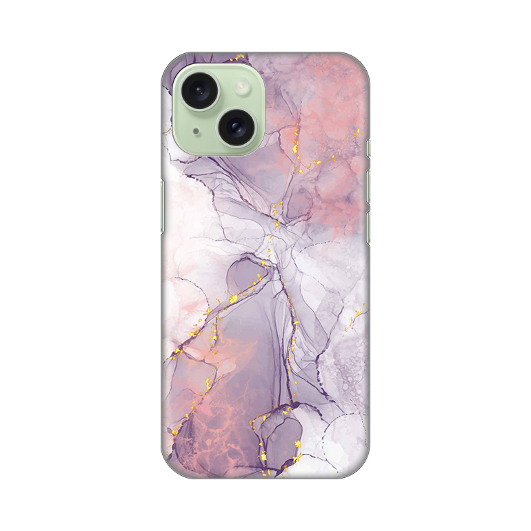 Silikonska futrola print za iPhone 15 Pink Marble