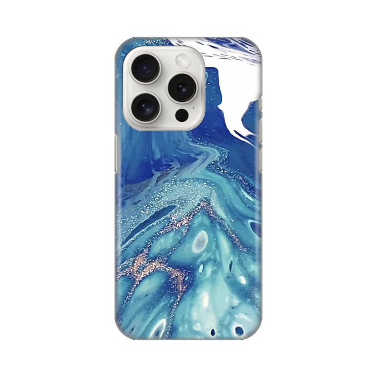 Silikonska futrola print za iPhone 15 Pro 6.1 Blue Marble
