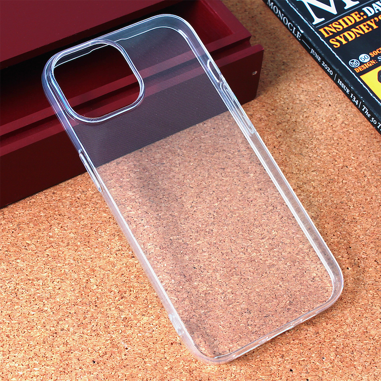 Silikonska futrola Ultra Thin za iPhone 15 Transparent