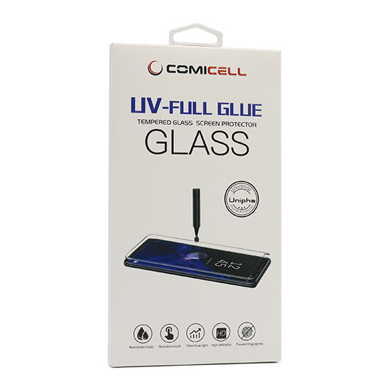 Staklena folija glass 3D MINI UV-FULL GLUE za Samsung G980F Galaxy S20 zakrivljena providna (bez UV lampe) (MS)
