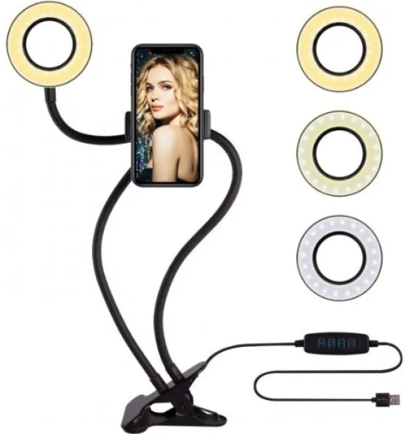 GEMBIRD LED-RING4-PH-01 Gembird LED Selfi prsten sa drzacem za telefon