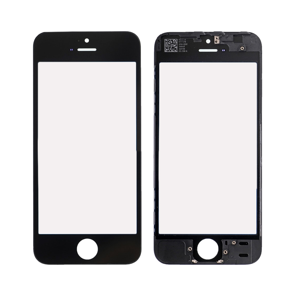 Staklo touchscreen-a+frame za Iphone 5S crno OCM