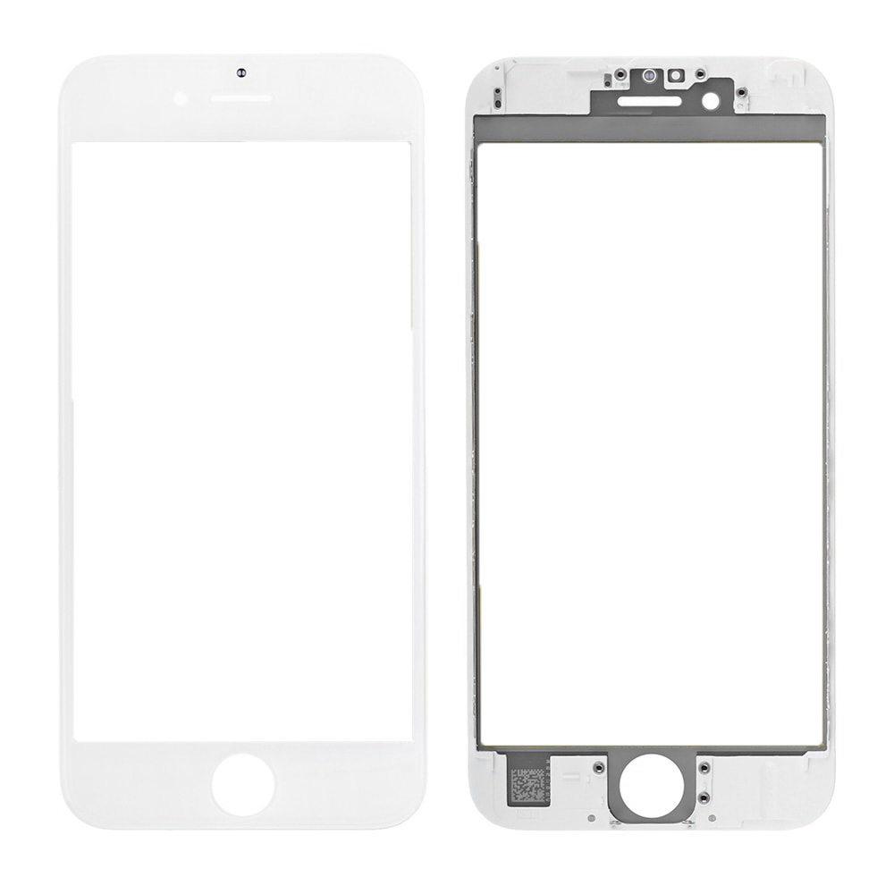 Staklo touchscreen-a+frame+OCA za Iphone 6 4,7 belo (SMRW)