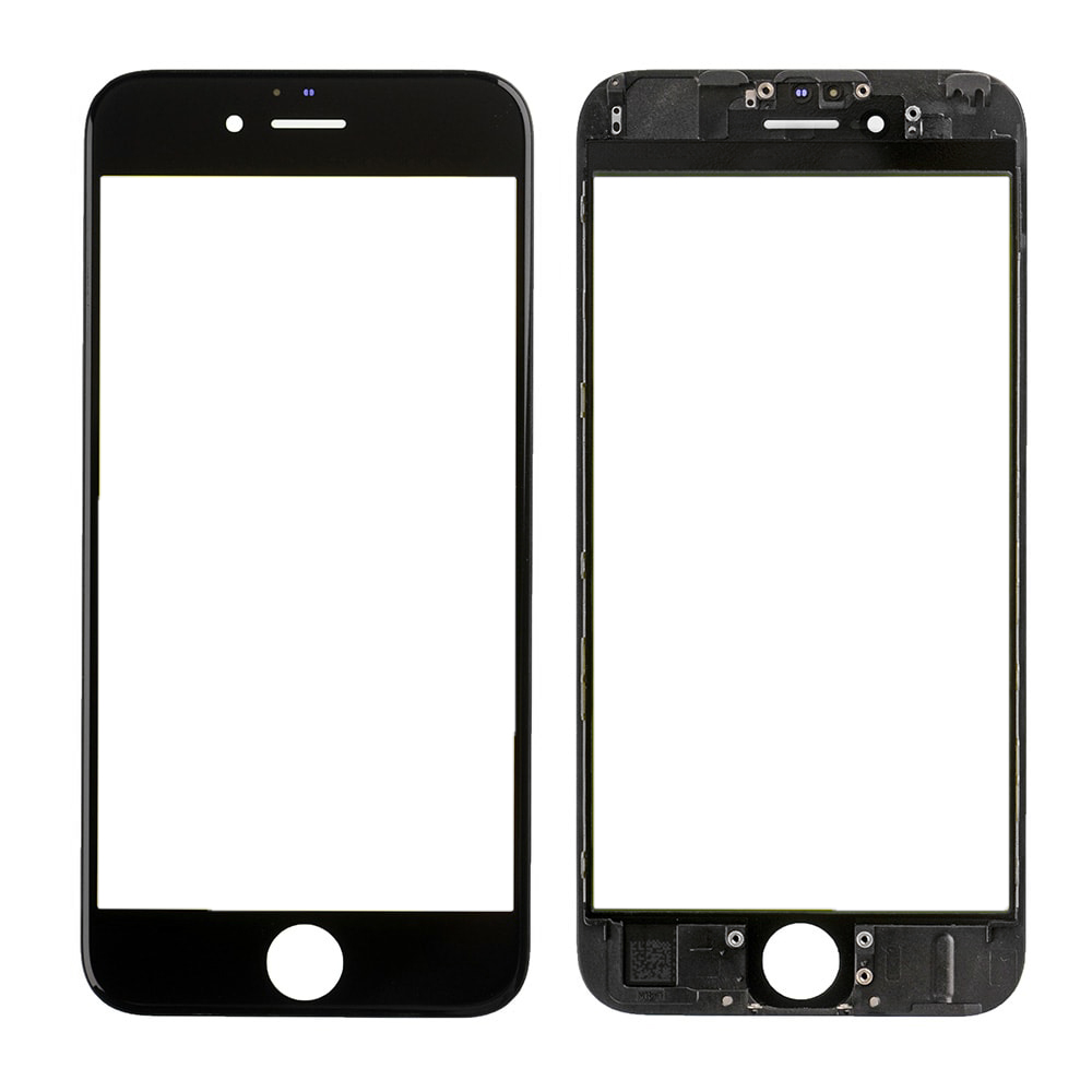 Staklo touchscreen-a+frame+OCA za Iphone 6 4,7 crno AAA