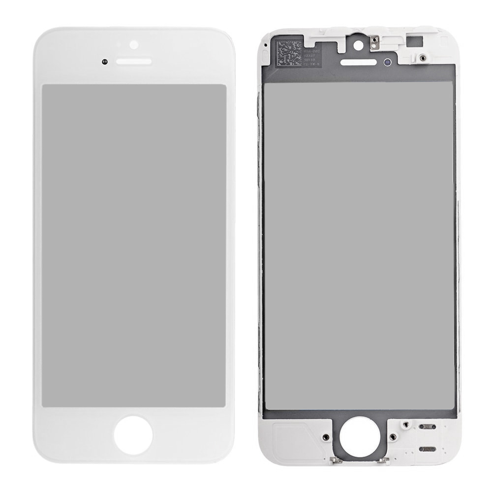 Staklo touchscreen-a+frame+OCA+polarizator za iPhone 5 belo CO