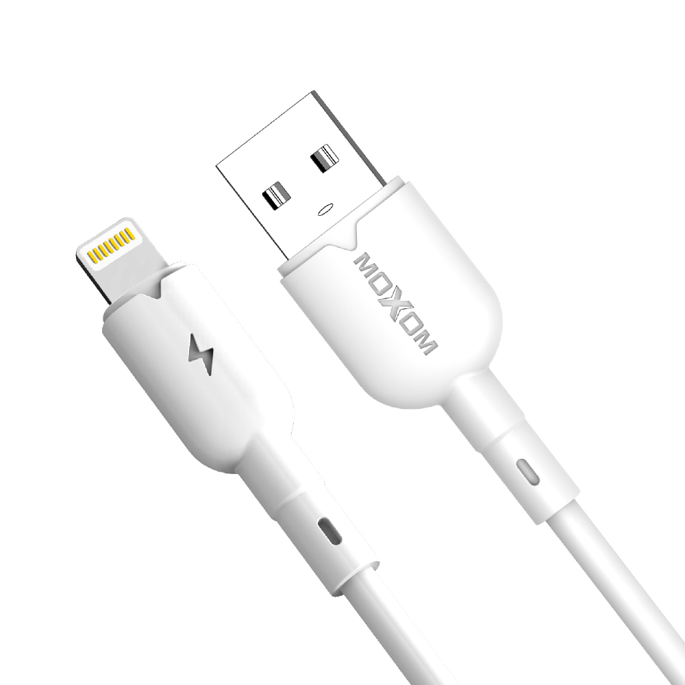 USB data kabl Moxom MX-CB183 3A lightning 1m beli (MS)